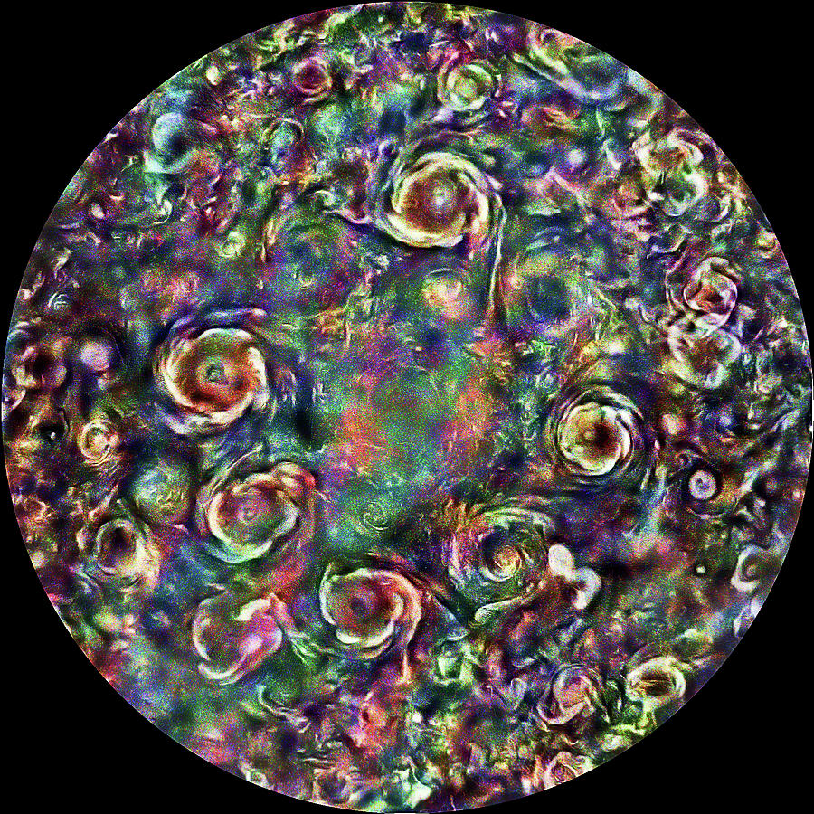 Cyclones of Color at Jupiter's North Pole Photograph by Eric Glaser ...