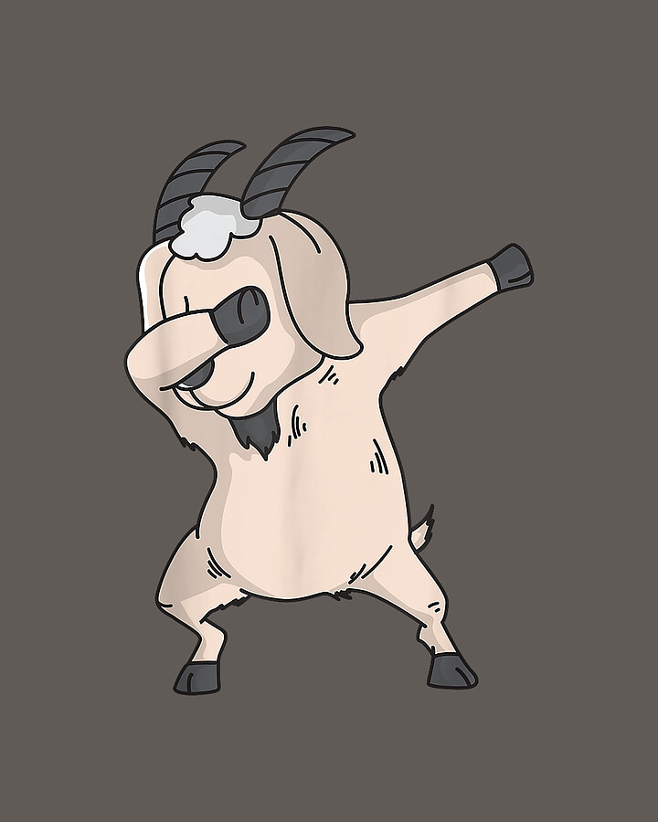 Dabbing Goat Funny Farm Animal Dancing Dancer Gift Digital Art by ...
