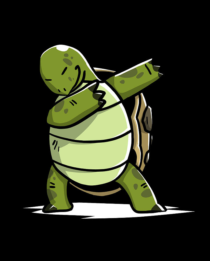 Dabbing Tortoise Dab Dance Digital Art by Jeff Chen - Fine Art America