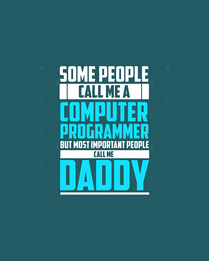 Daddy Programmer Drawing by Putu Sitorus - Pixels