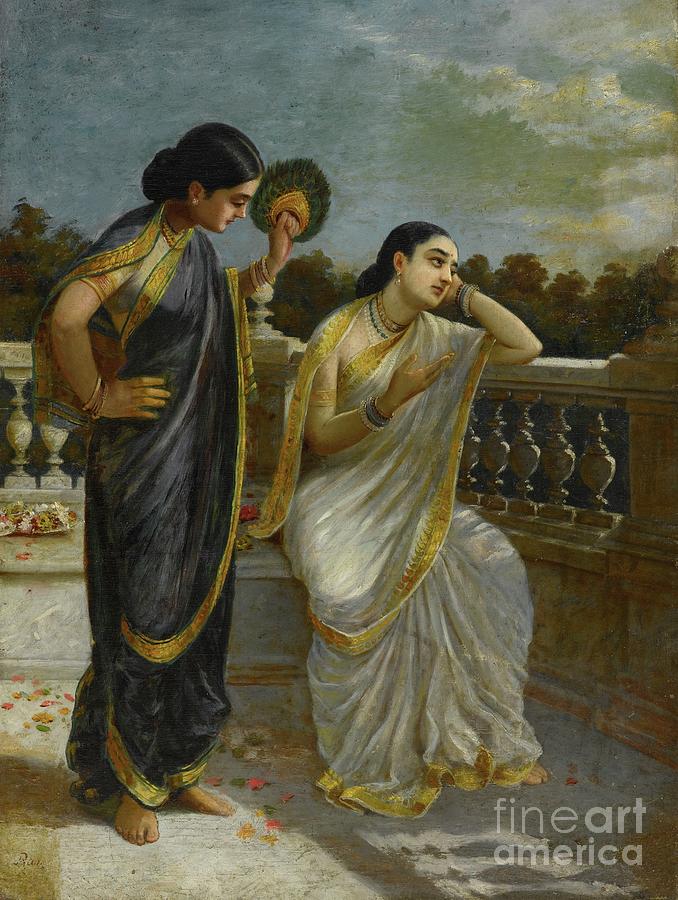 Damayanti - Raja Ravi Verma Painting by Raja Ravi Varma - Pixels Damayanti - Raja Ravi Verma Painting by Raja Ravi Varma - Pixels