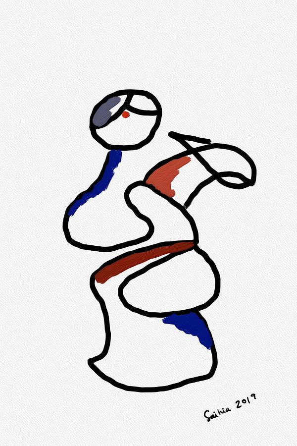 Dancer Digital Art By Sanjeev Saikia Fine Art America