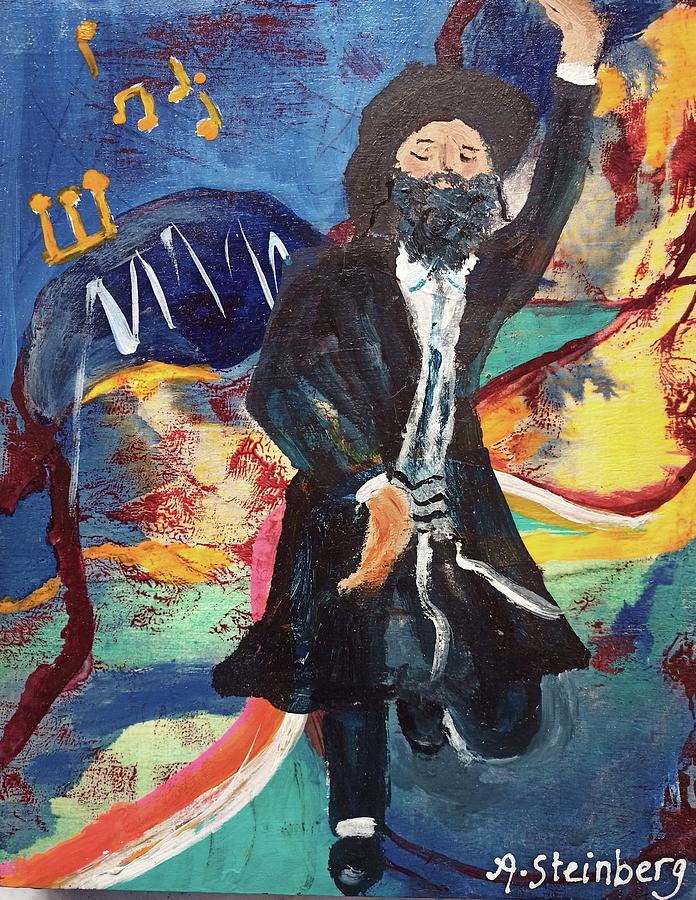 Dancing Chasid Painting by Adele Steinberg - Fine Art America