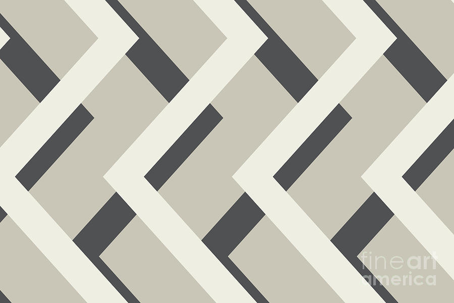 Dark Gray Beige Cream Chevron Zigzag Vertical Stripe Pattern Pairs 2023 ...
