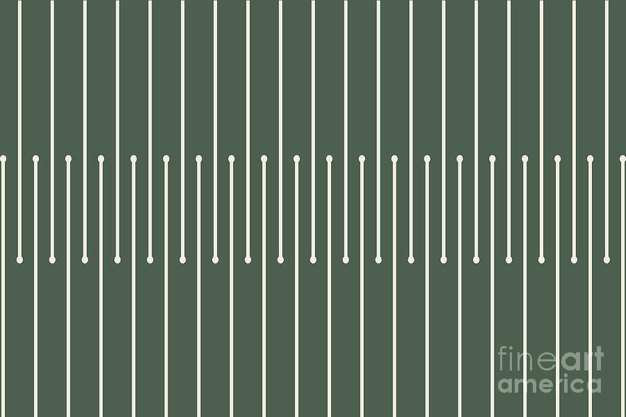 Dark Green Cream Minimal Stripe Polka Dot Pattern Pairs 2023 Color of ...