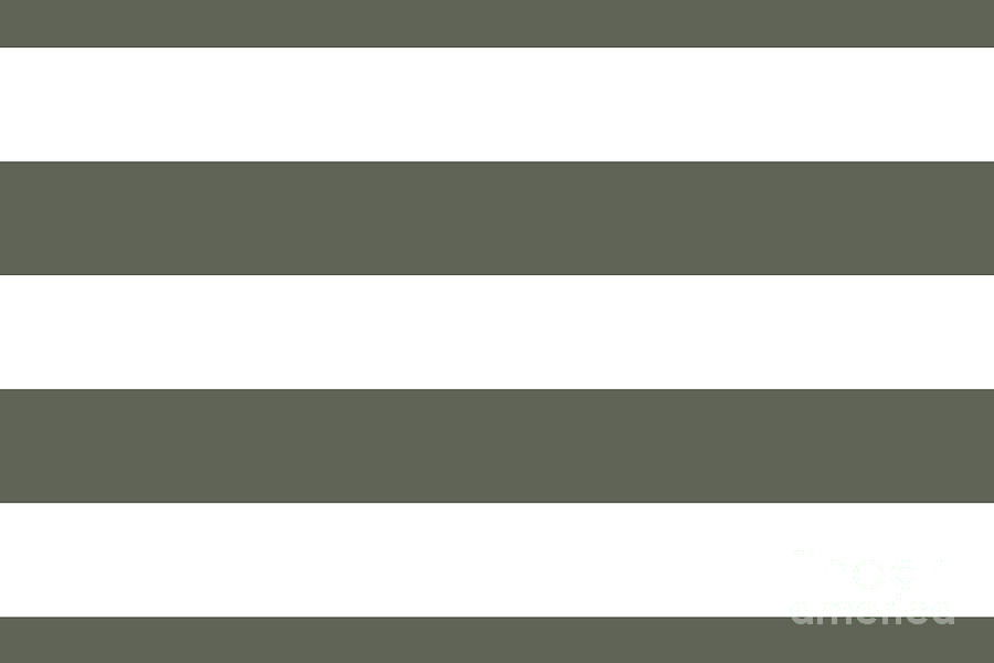 Dark Green White Minimal Horizontal Stripe Pattern 4 2023 Color of the ...