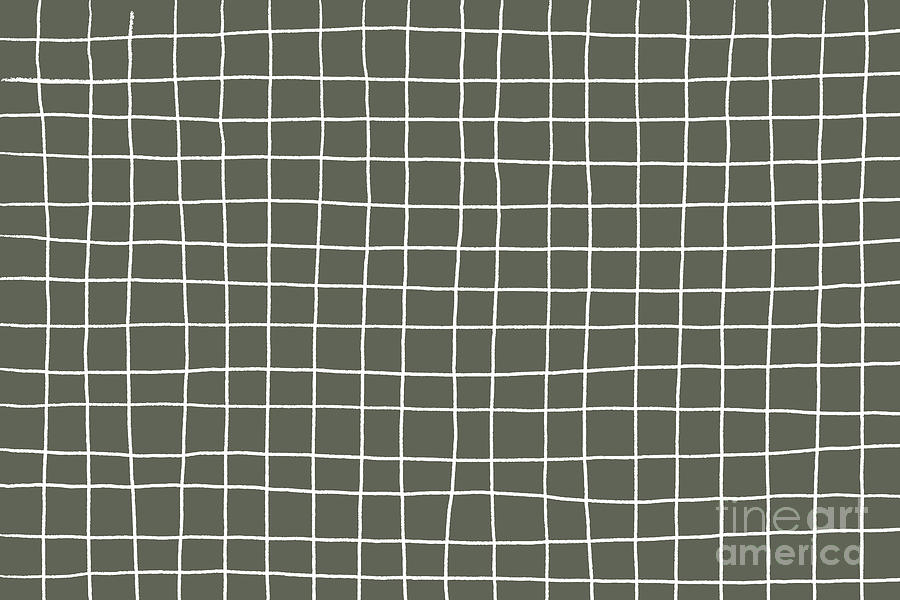 Dark Green White Thin Checkerboard Square Grid Pattern 2023 Color of ...