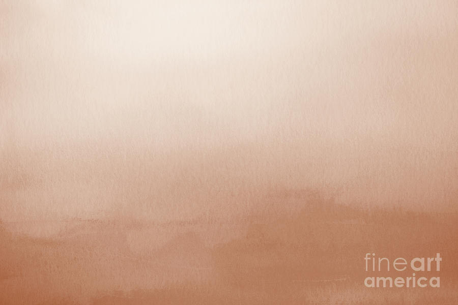 Dark Peach Watercolor Ombre Gradient Blend Abstract Pairs 2023 COTY ...