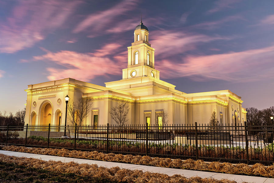 Dawn Of Serenity At The Bentonville Arkansas Temple Photograph by ...