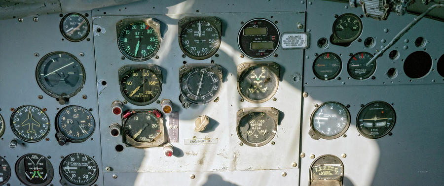 DC3 Cockpit Display Panel Photograph by Brian Wallace - Fine Art America