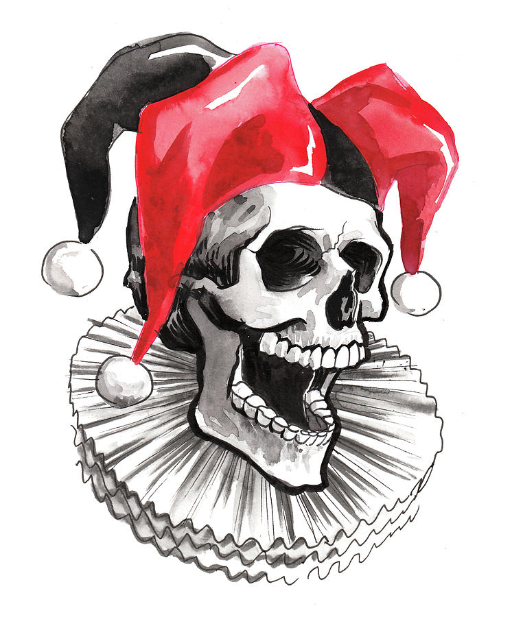 Dead Jester Drawing By Alexander Kuzyuberdin Fine Art America