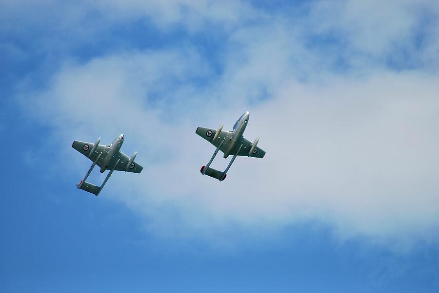 DeHavilland Vampire Jet Pair Photograph by Neil R Finlay - Pixels