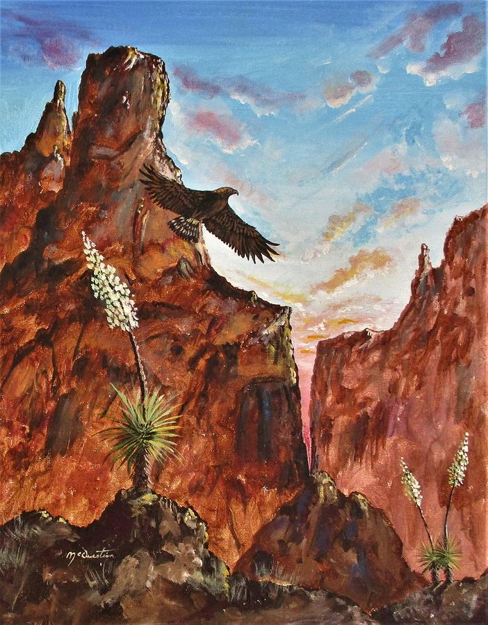 Desert Eagle One Painting by Daniel McQuestion - Pixels