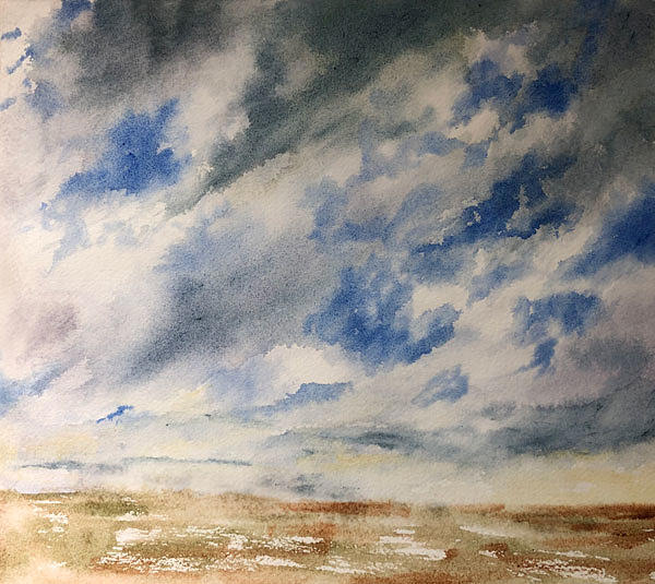 Desert Sky Painting by Nancy Goldman - Pixels Desert Sky Painting by Nancy Goldman - Pixels