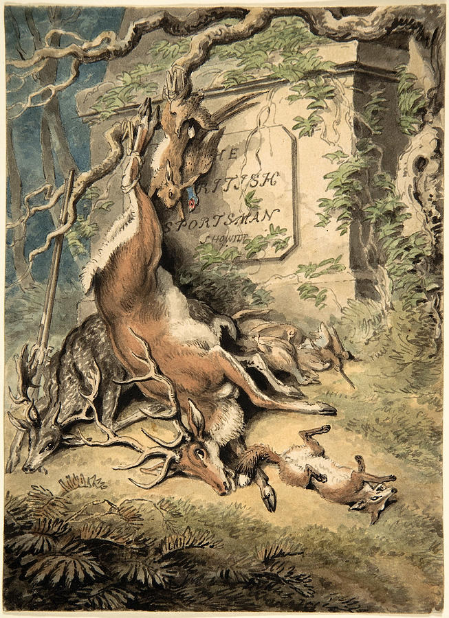 Design for the Frontispiece of The British Sportsman Drawing by Samuel ...