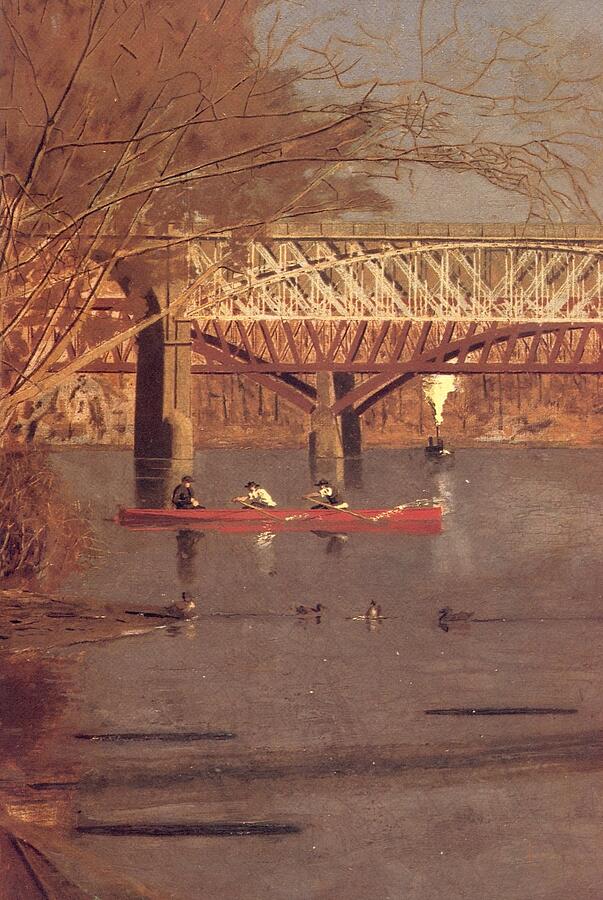 Max Schmitt in a Single Scull Painting by Thomas Eakins