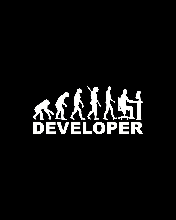 Developer evolution Digital Art by By Designzz - Pixels