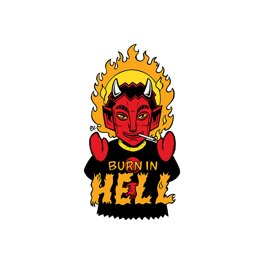 Devil Puppet Burn in Hell Painting by Devil Puppet Burn in Hell - Fine ...