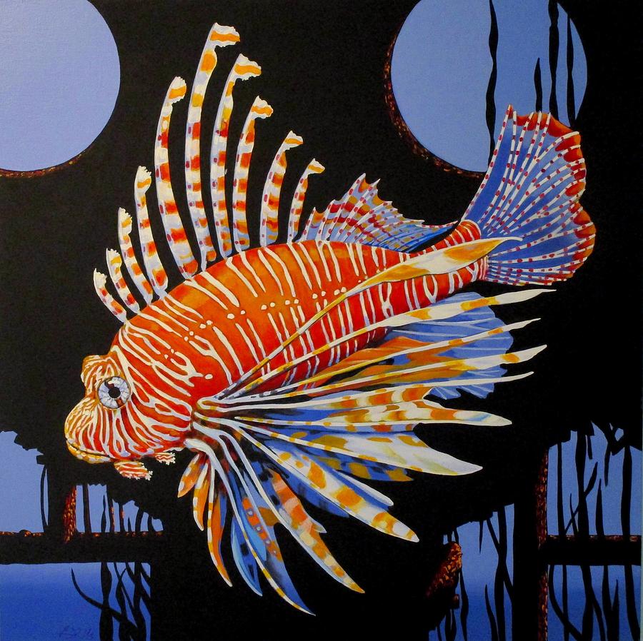 Devilfish Painting by Greg Riley - Fine Art America