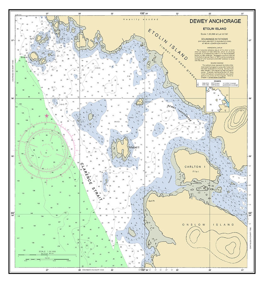 Dewey Anchorage Etolin Island Alaska Chart 17423_2, Noaa Chart 17423 ... Dewey Anchorage Etolin Island Alaska Chart 17423_2, Noaa Chart 17423 ...