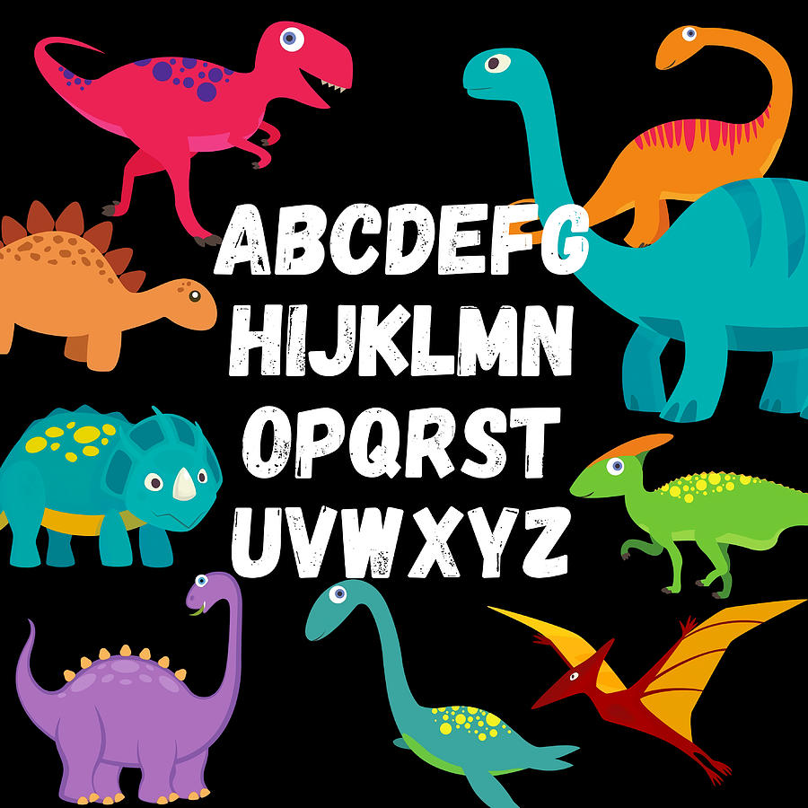 Dinosaur Abc Poster at Isabel Cremean blog