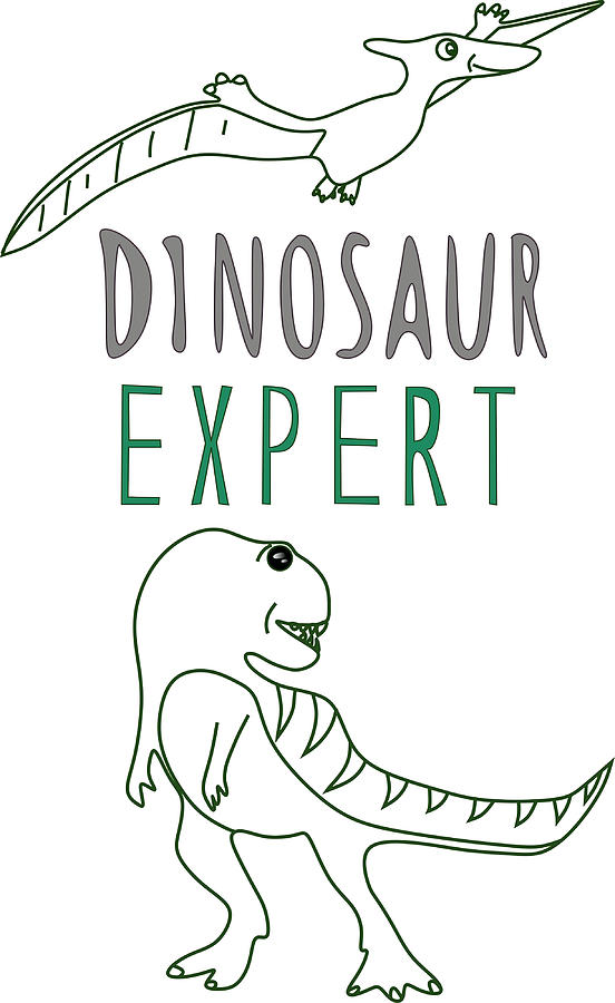 Dinosaur expert Poster vintage Painting by Roberts Mason - Pixels