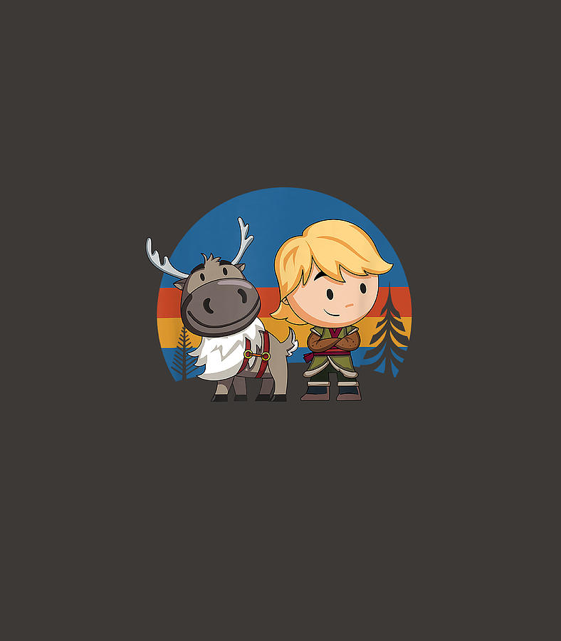 Disney Frozen 2 Sven And Kristoff Chibi Digital Art By Andrex Adale Pixels