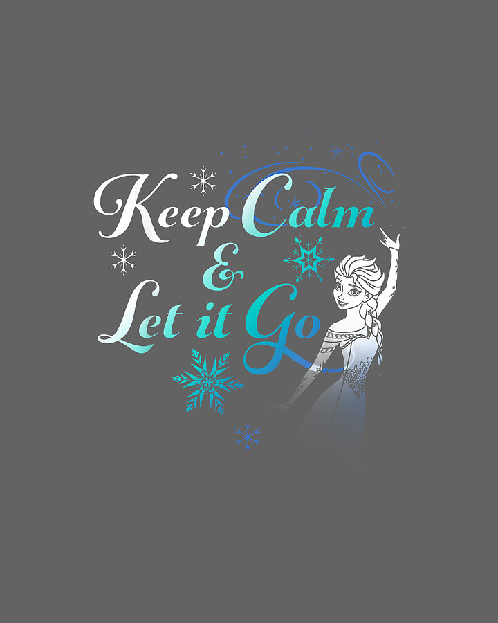 Disney Frozen Elsa Keep Calm Let It Go Graphic Digital Art by Alvarz ...