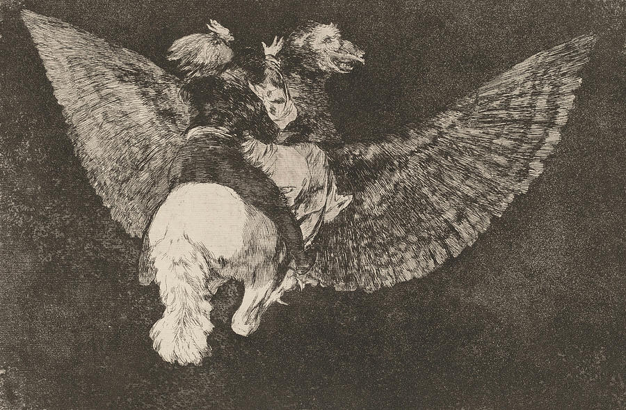 Disparate volante Drawing by Francisco Goya - Fine Art America