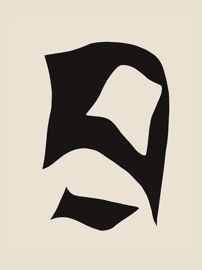 Distorted black cut out Painting by Little Dean - Fine Art America