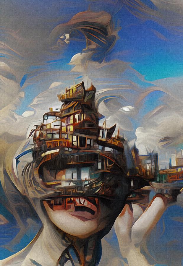 Distorted Mind Digital Art by Michelle Hoffmann - Fine Art America