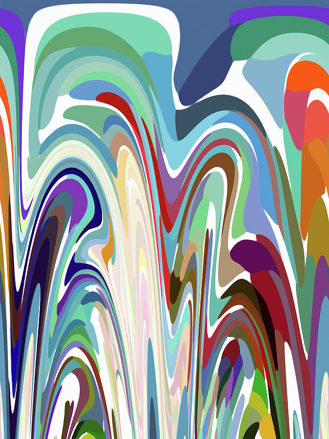 Distorted multicolored abstract backgrounds pattern Digital Art by ...