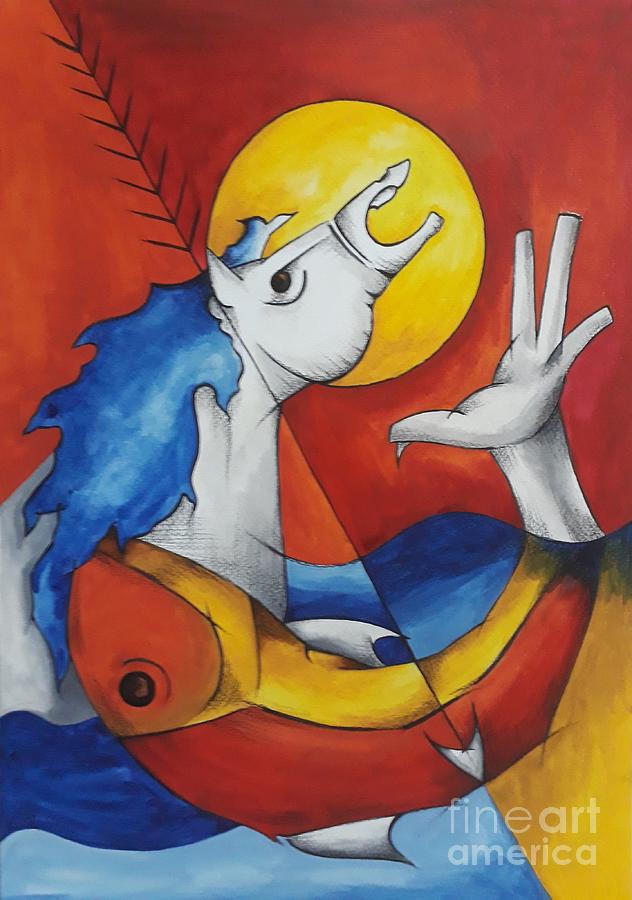 Distraction Painting by Ruby Khan - Fine Art America