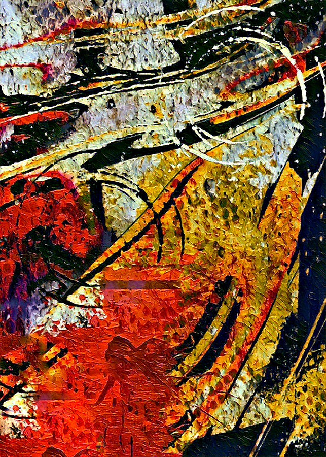 Diverging river current grit abstract Digital Art by Silver Pixie ...