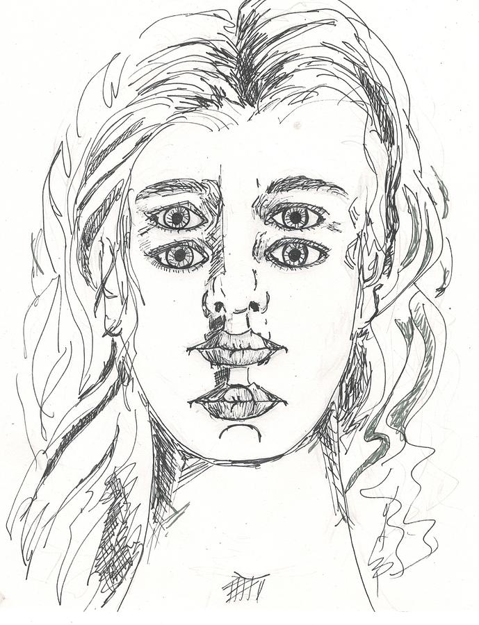 Dizzy Drawing by Eileen Backman - Fine Art America