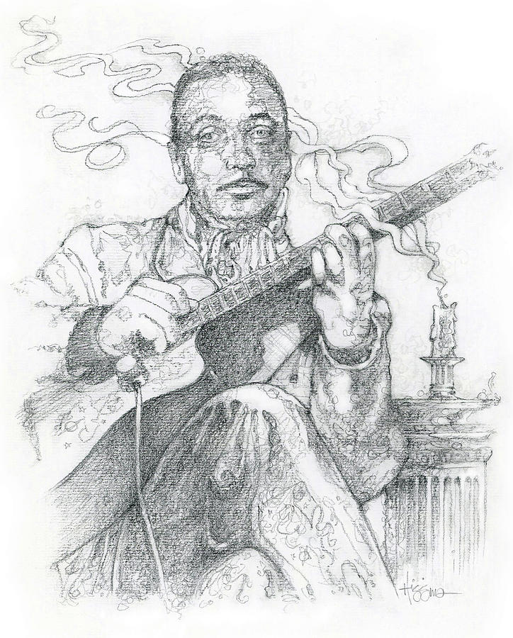 Django Drawing by James Higgins - Pixels