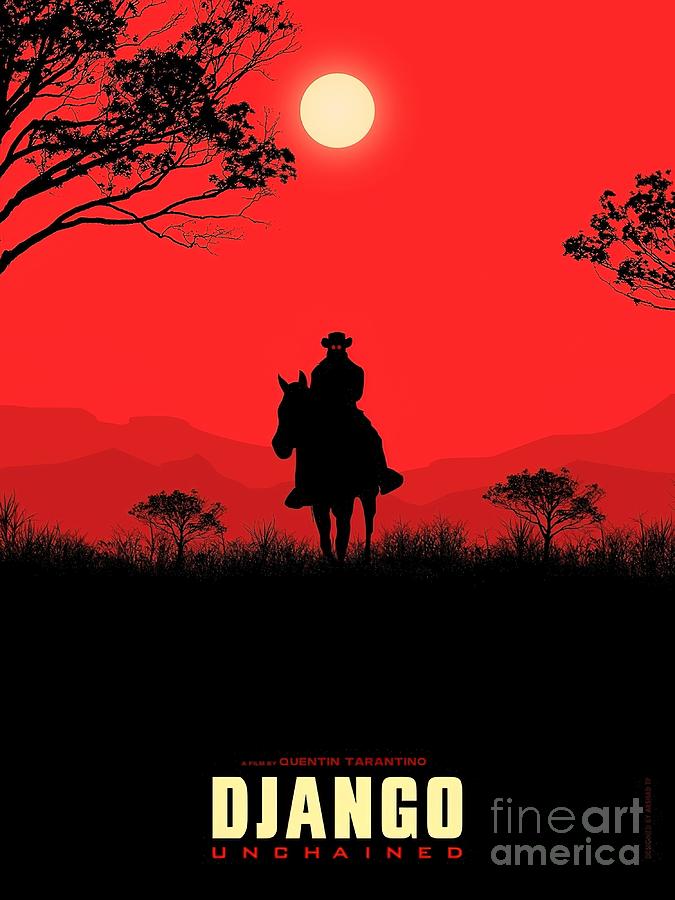 Django Unchained minimalist Tapestry - Textile by Amelia Stevens - Pixels
