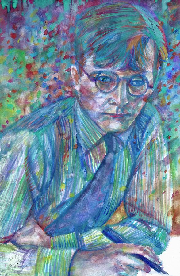 DMITRI SHOSTAKOVICH - watercolor portrait .3 Painting by Fabrizio Cassetta - Pixels