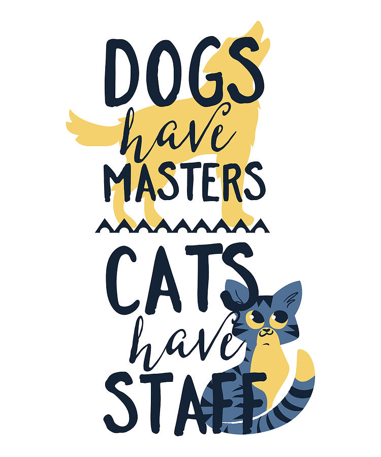 Dogs Vs Cats Digital Art by EGOSKiLL - Fine Art America