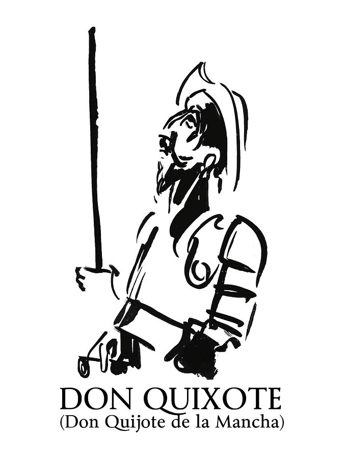 Don Quixote Don Quijote de la Mancha Poster Painting by Adele Jordan ...