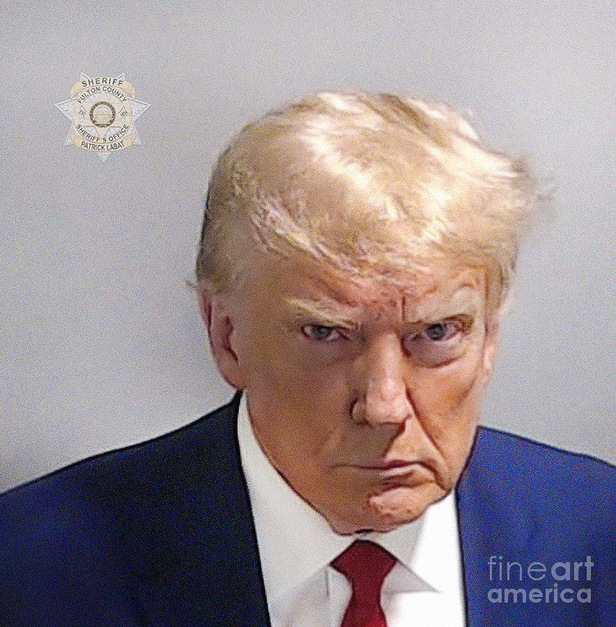 Donald Trump Mug Shot Photograph by Fulton County Sheriffs Office - Fine Art America