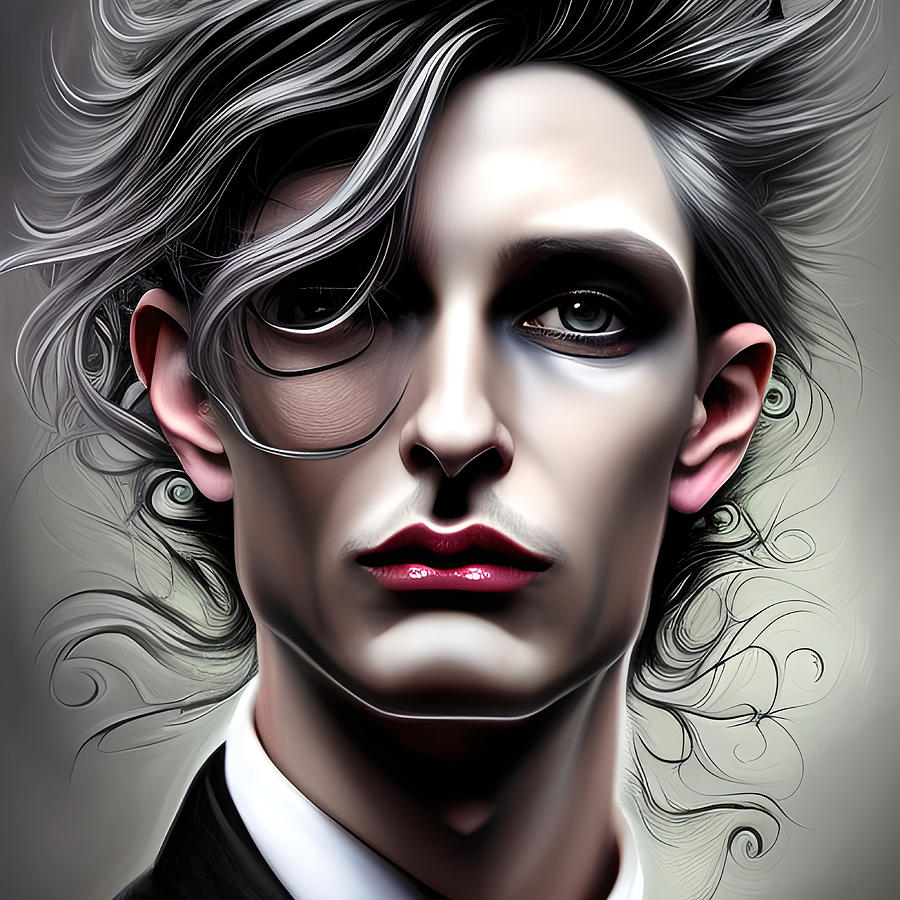 Dorian Gray Gothic Beauty Hedonistic Pursuit Of Everlasting Life Vs7 Digital Art By Bella