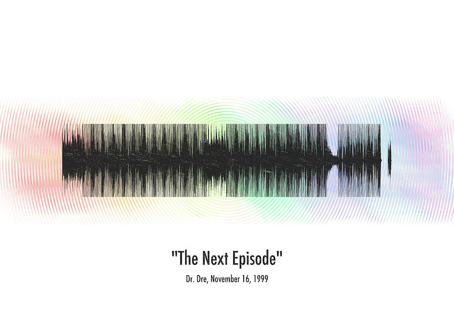 Dr Dre The Next Episode waveform art #709 Digital Art by Database Dude ...