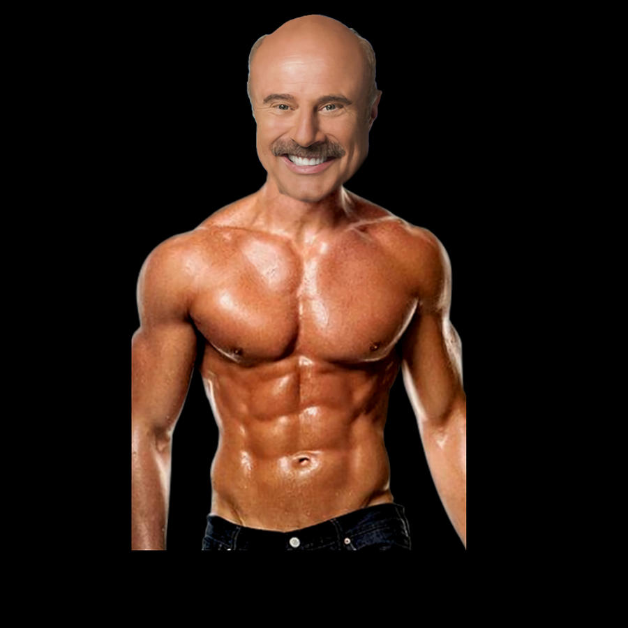 Dr Phil Bodybuilder Poster boy Painting by Russell Dennis | Fine Art America