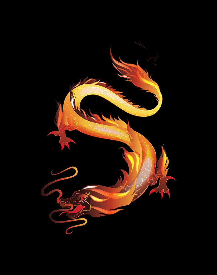 Dragon Fire Dragon Fantasy Digital Art by Moon Tees - Fine Art America