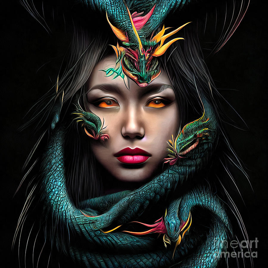 Dragon Lady Digital Art by Miha Jeruc - Fine Art America