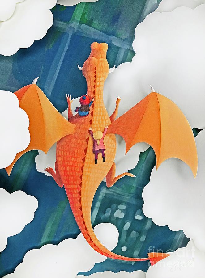Dragon Ride Mixed Media by Jonathan Petley - Fine Art America