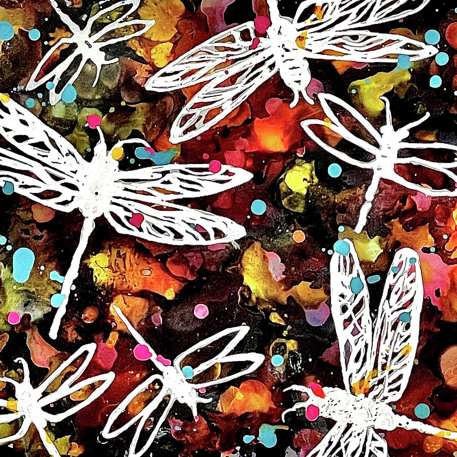 Dragonflies Mixed Media by Core Sample Story Telling - Fine Art America