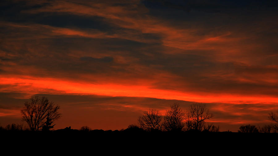 Dramatic sunset Photograph by CJS Photostore - Pixels