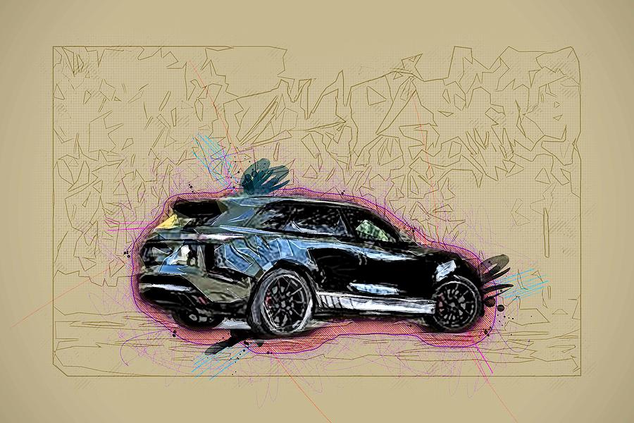 Drawing Land Rover Range Velar Sv 600 Manh 2020 Exterior Black Suv ...